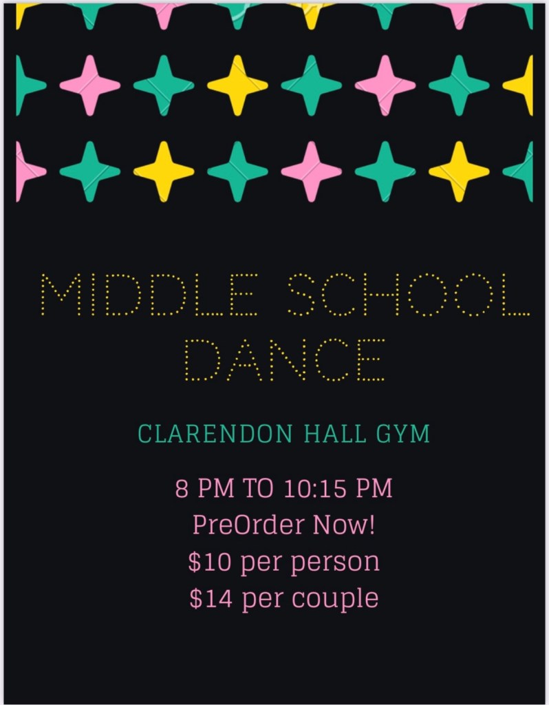 Middle School Dance » Clarendon Hall